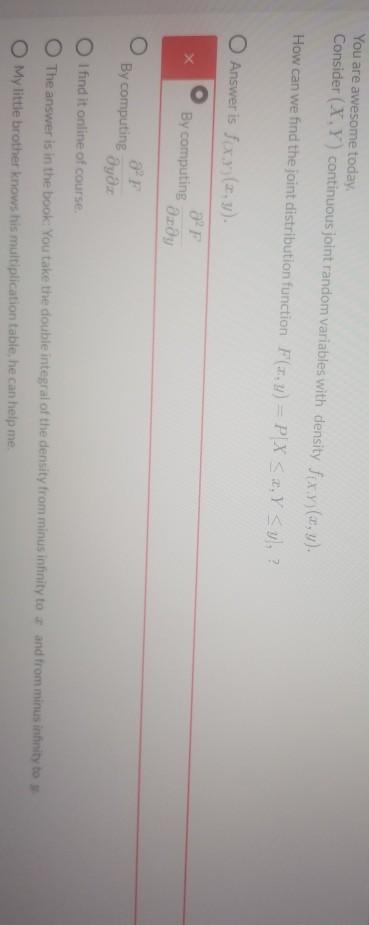 Solved Consider (X,Y) continuous joint random variables with | Chegg.com