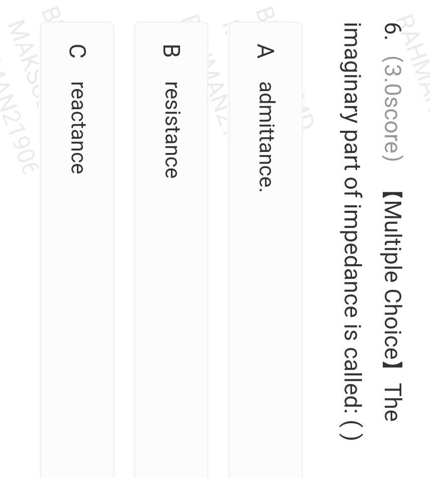 Solved 1. (3.0score) 【Multiple Choice】 The average power | Chegg.com