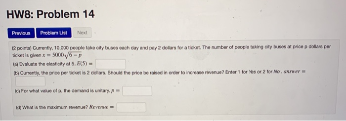 Solved HW8: Problem 14 Previous Problem List Next (2 points) | Chegg.com