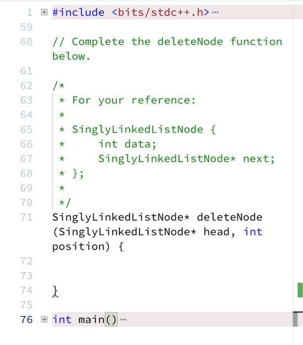 Solved You're given the pointer to the head node of a linked | Chegg.com