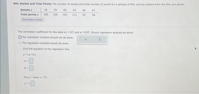 Solved correlation coefficient for the data is r=0.5 and | Chegg.com