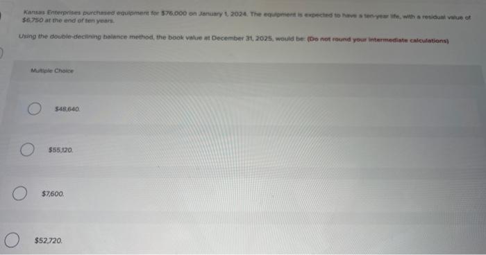 Solved $6750 at the end of tern years. Multible chonce | Chegg.com
