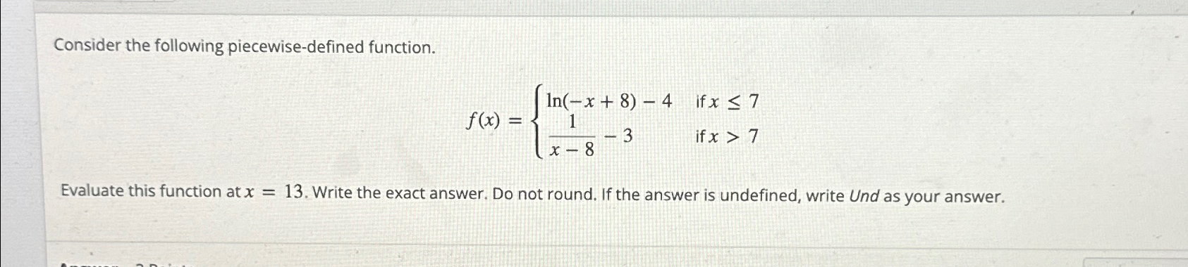 Solved Consider the following piecewise-defined | Chegg.com