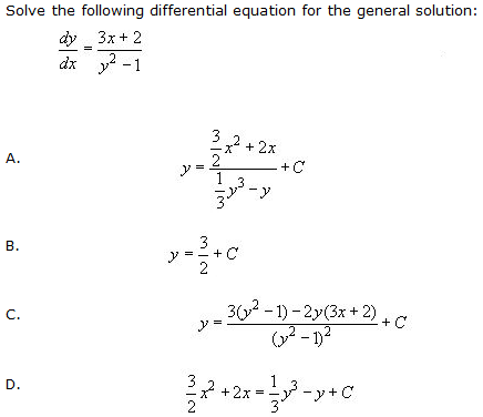 Solved Solve the following differential equation for the | Chegg.com