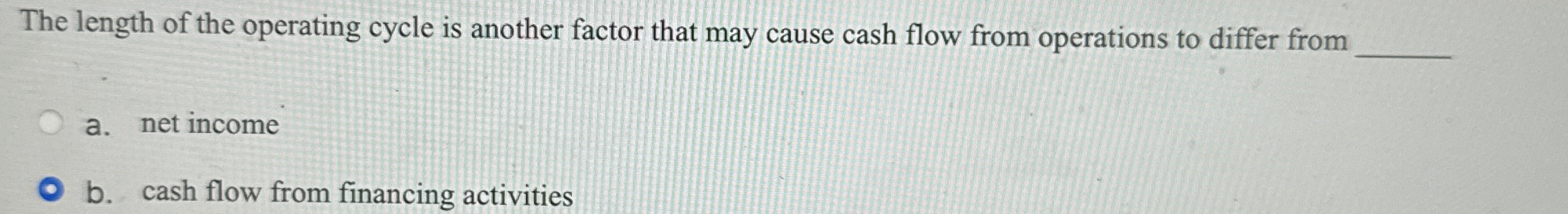 Solved The length of the operating cycle is another factor | Chegg.com