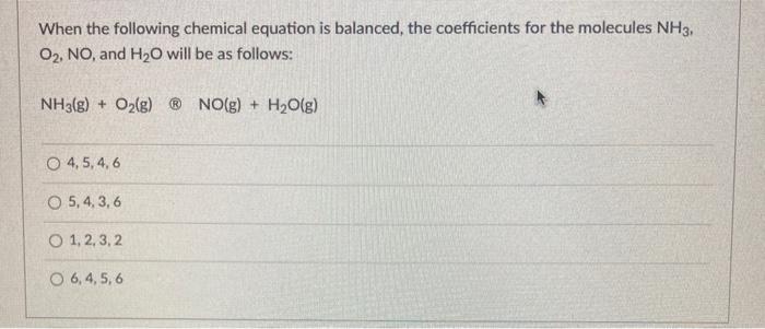 Solved When the following chemical equation is balanced, the | Chegg.com