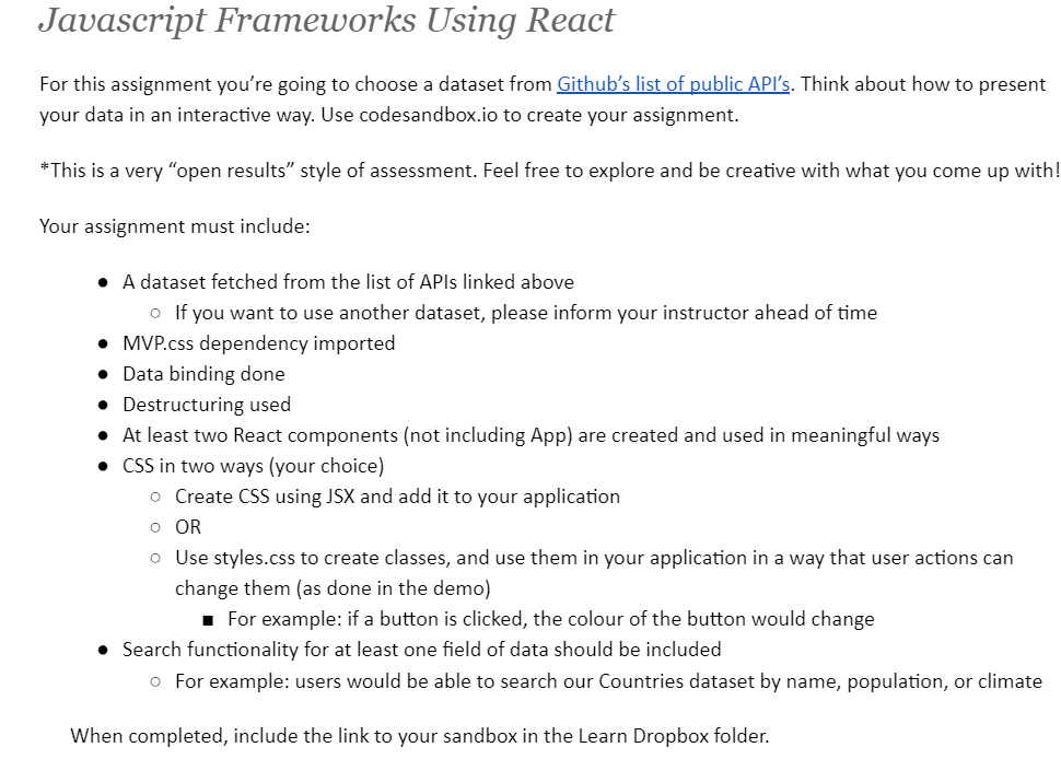 Solved JavaScript Framework using React. Help with | Chegg.com