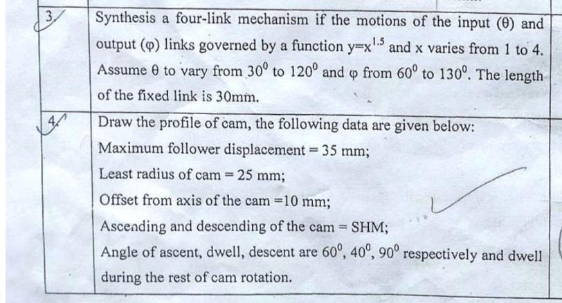Solved plz solve hand written.....3 and 4 | Chegg.com