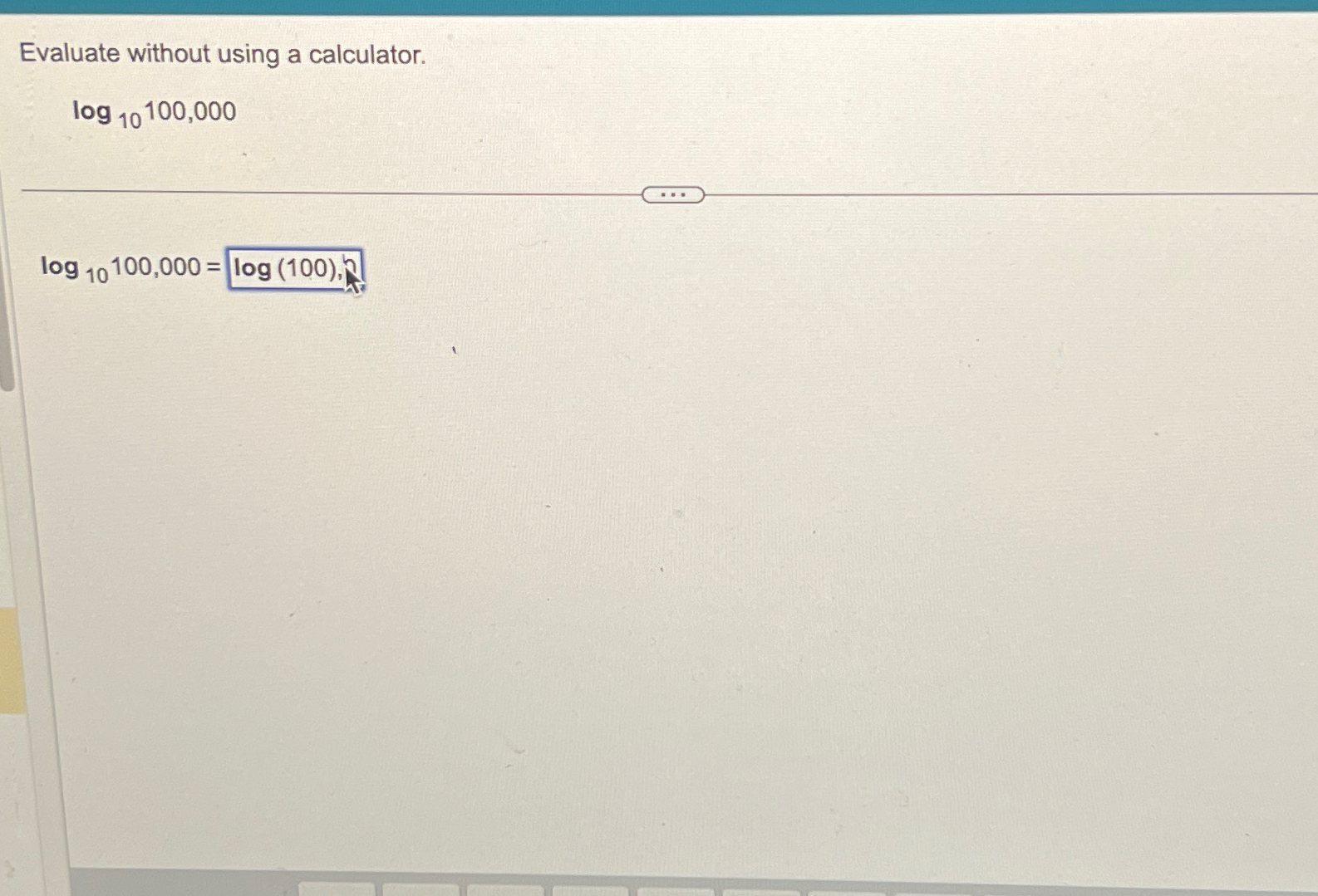 Solved Evaluate without using a | Chegg.com