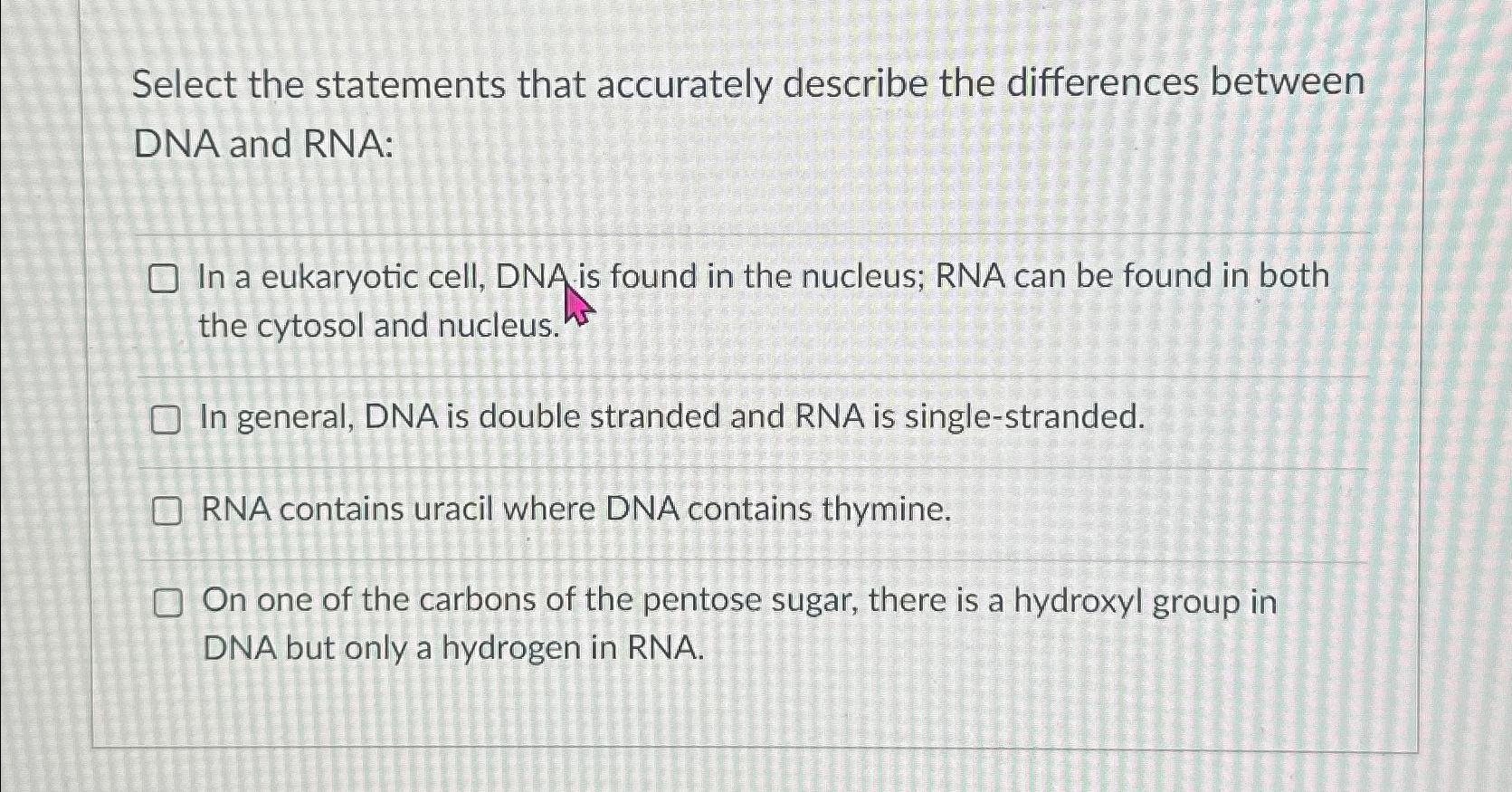 Solved Select the statements that accurately describe the | Chegg.com