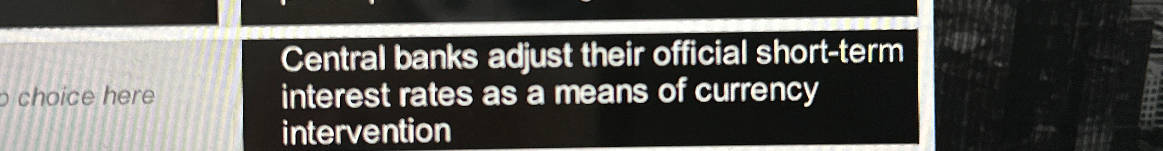 Solved Central banks adjust their official short-term | Chegg.com