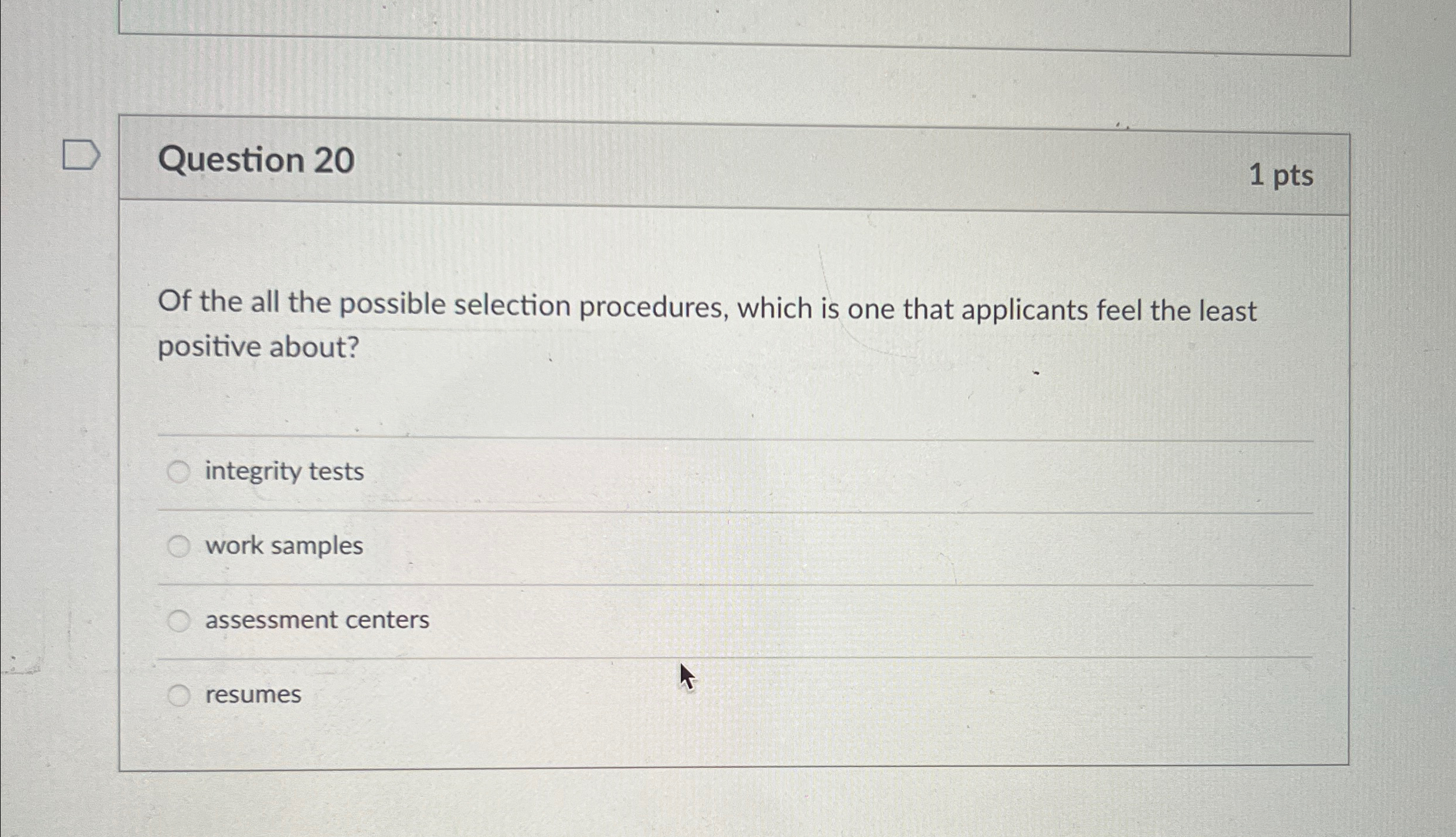 Solved Question 201ptsOf the all the possible selection | Chegg.com