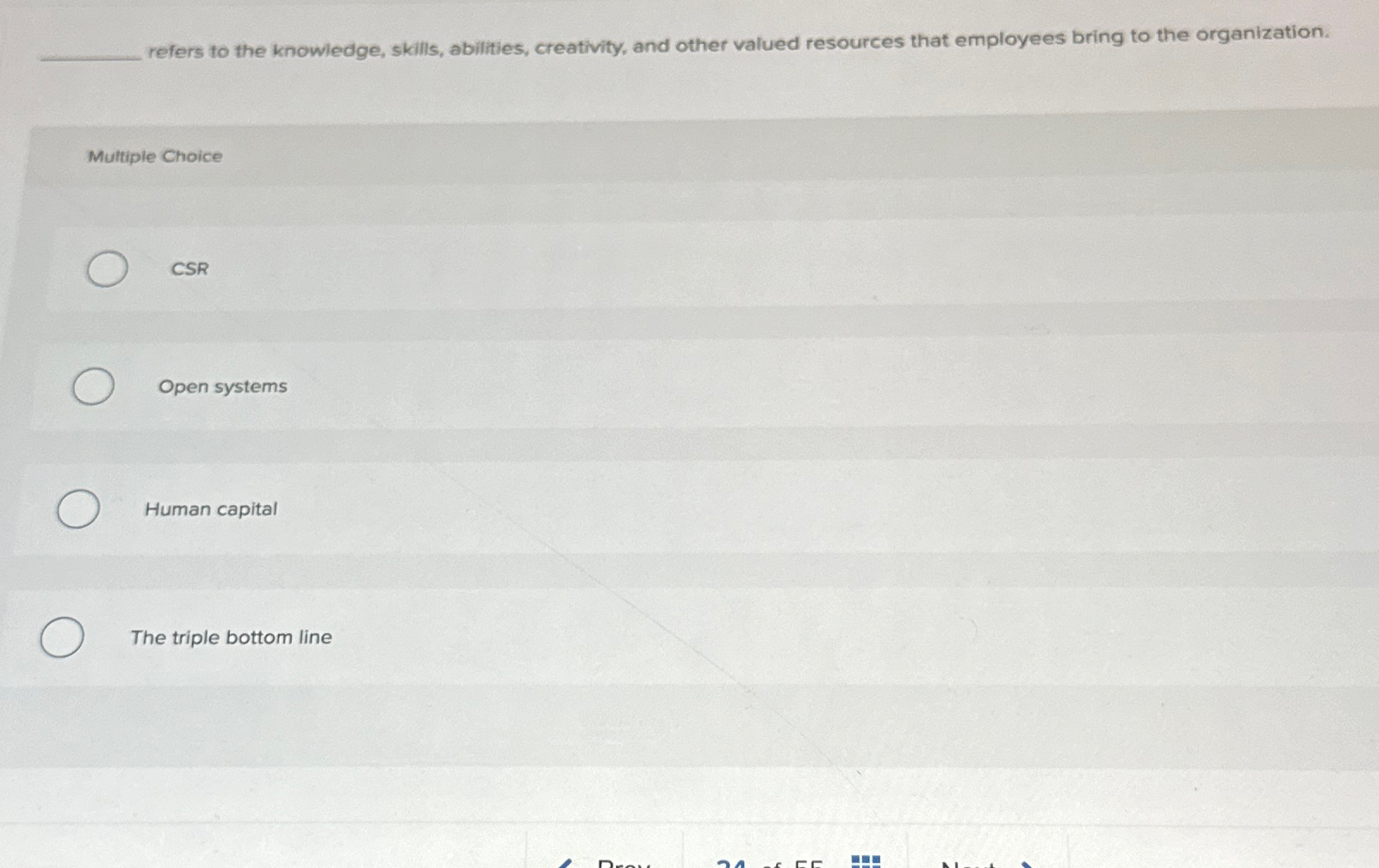 Solved refers to the knowledge, skills, abilities, | Chegg.com