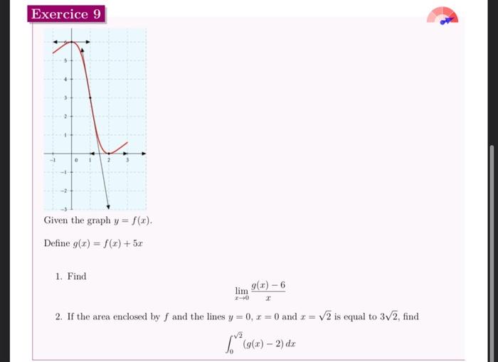 Solved iven the graph y=f(x). efine g(x)=f(x)+5x 1. Find | Chegg.com