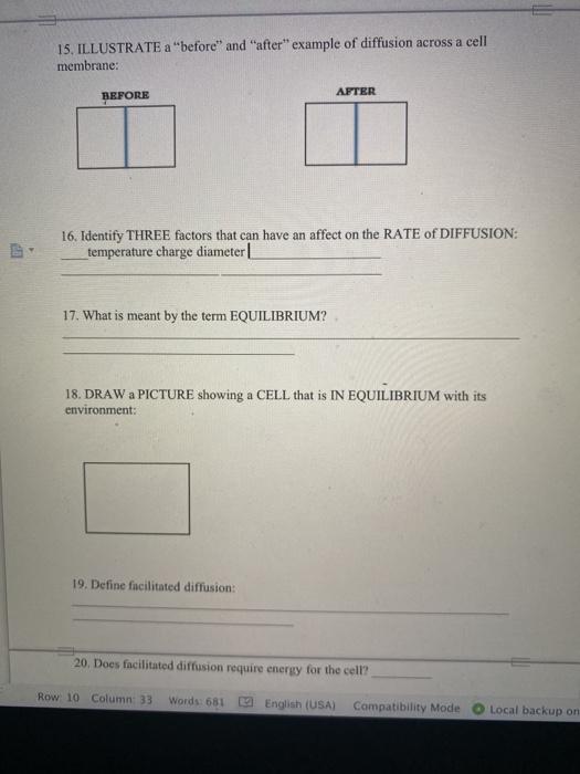 Solved 15. ILLUSTRATE a "before" and "after" example of | Chegg.com