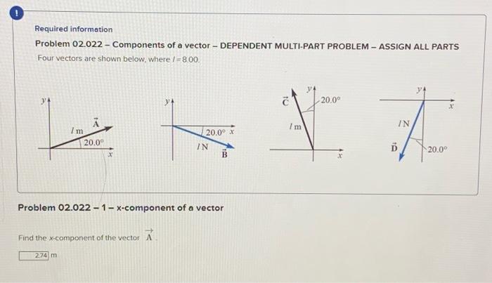 Solved Required information Problem 02.022 - Components of a | Chegg.com
