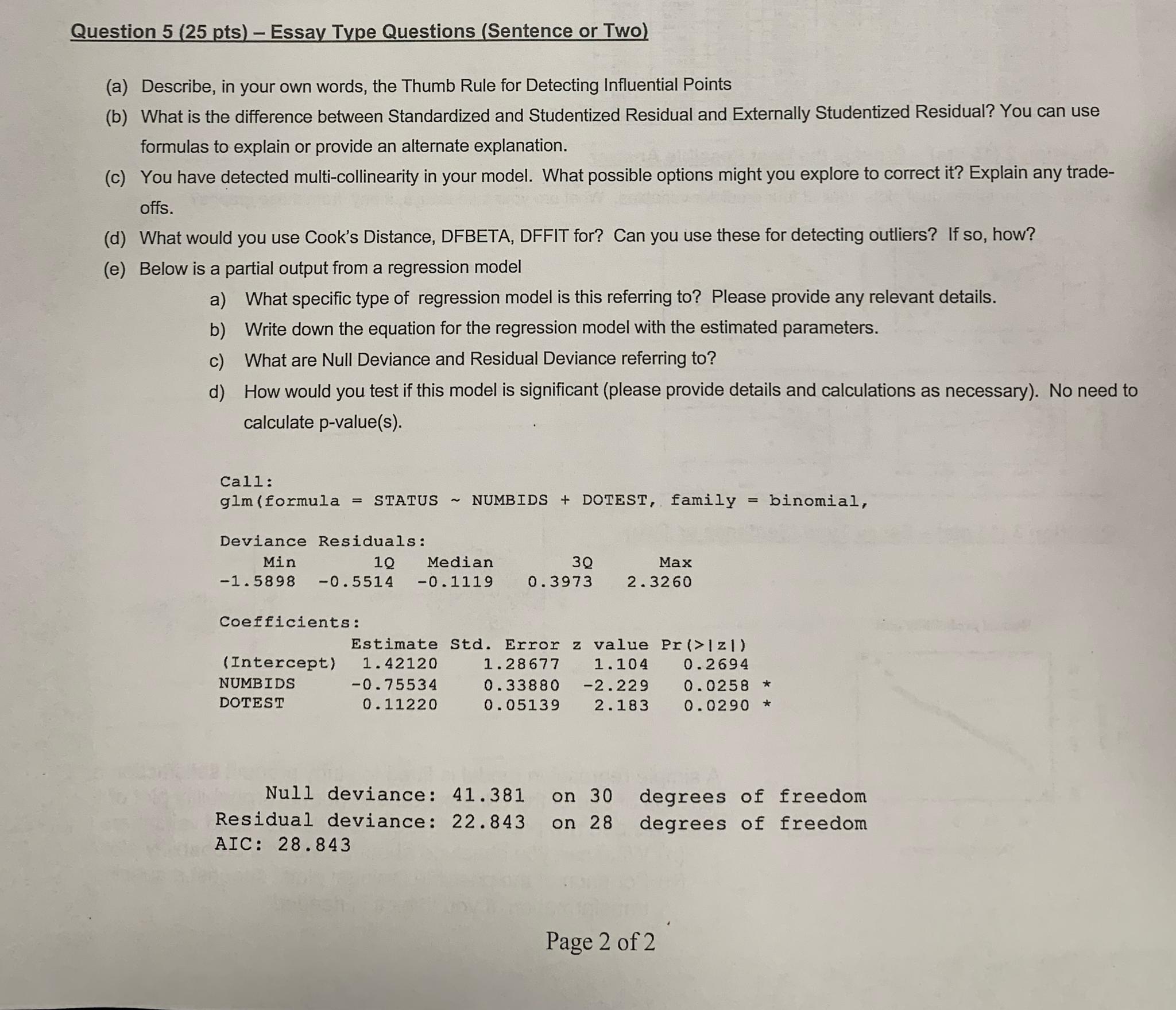 Solved Question 5 (25 ﻿pts) - ﻿Essay Type Questions | Chegg.com