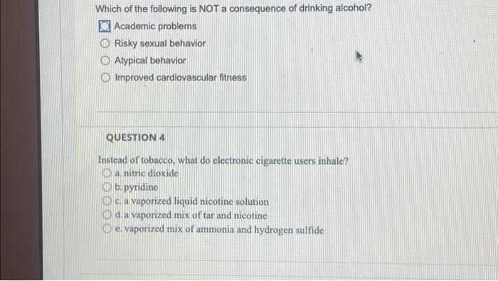 Which of the following is NOT a consequence of | Chegg.com