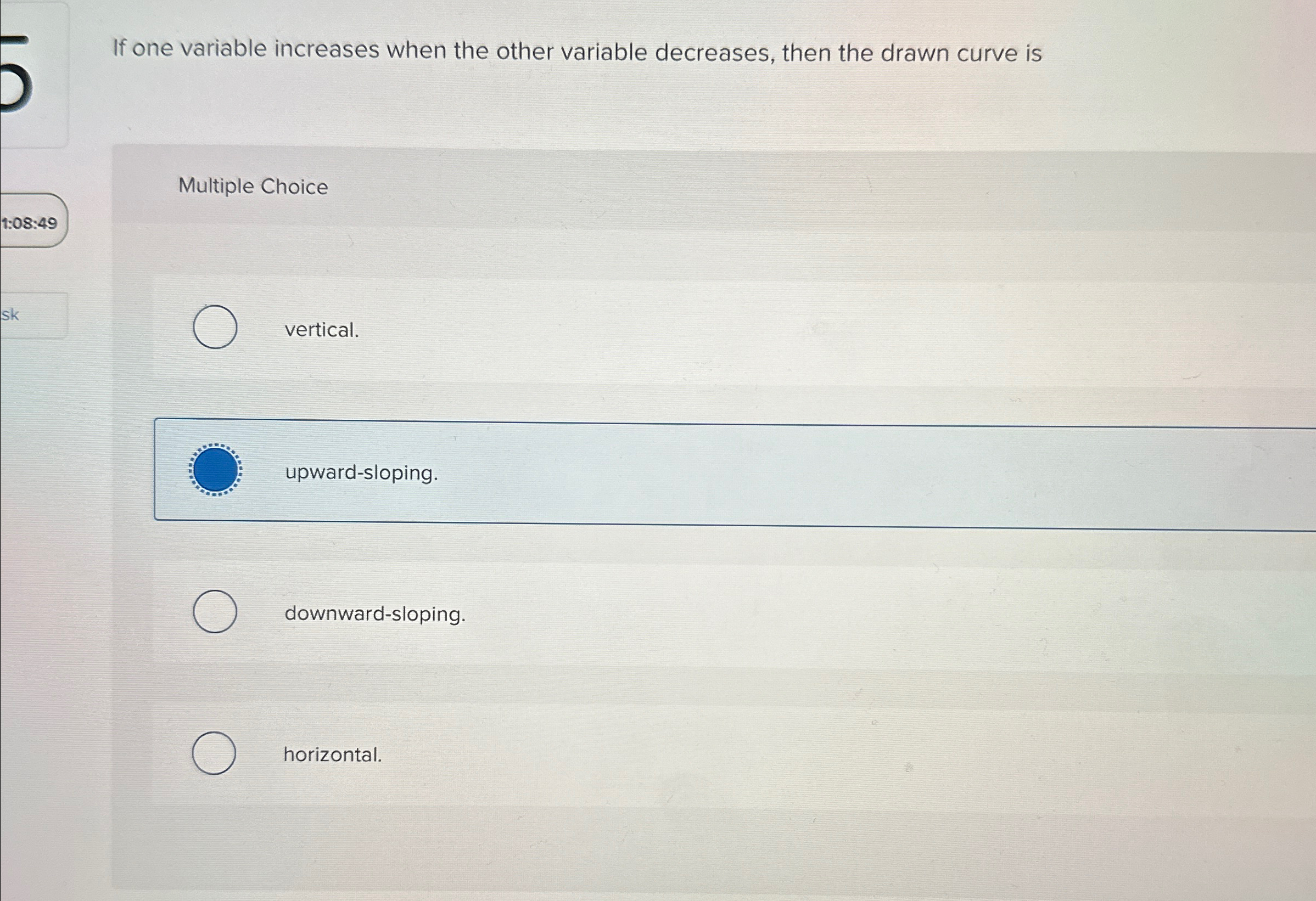 Solved If one variable increases when the other variable | Chegg.com