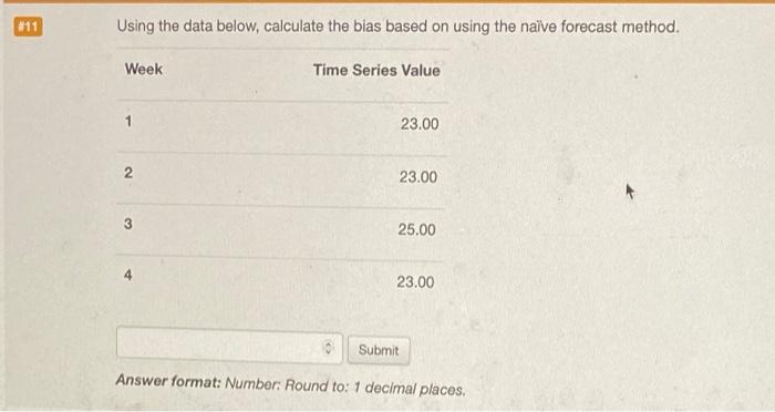 Solved Using the data below, Use the 2 period moving average | Chegg.com