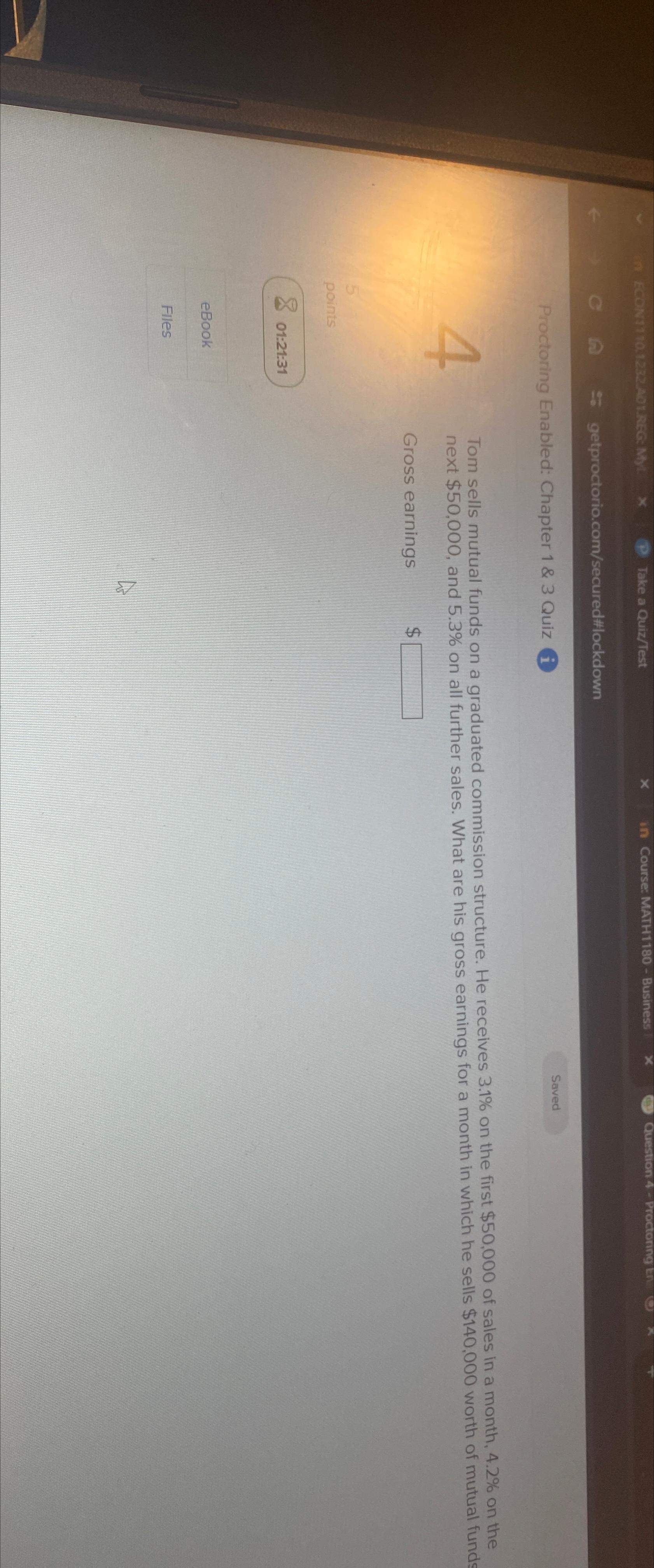 Proctoring Enabled: Chapter 1 & 3 Quiz iTom sells | Chegg.com Proctoring Enabled: Chapter 1 & 3 Quiz iTom sells | Chegg.com