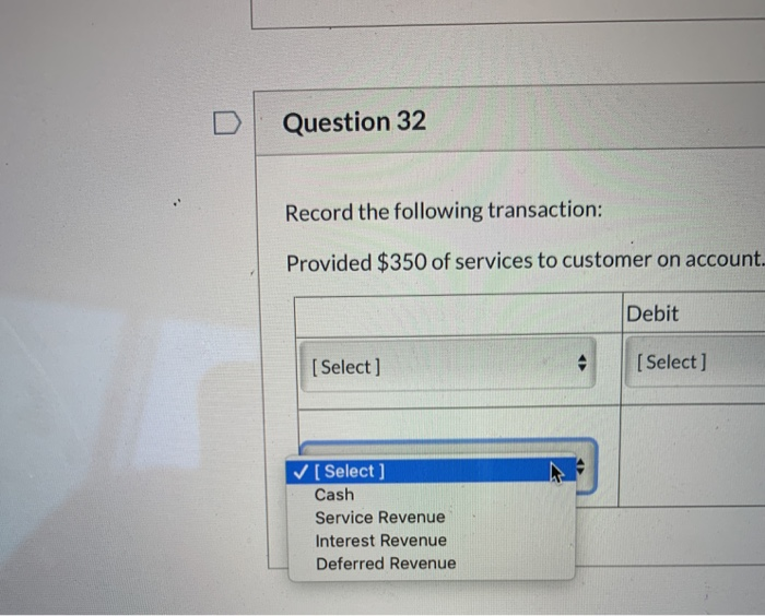 Solved Question 32 2 pts Record the following transaction: | Chegg.com