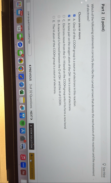 Solved Part 2 (1 ﻿point)See HintWhich of the following | Chegg.com