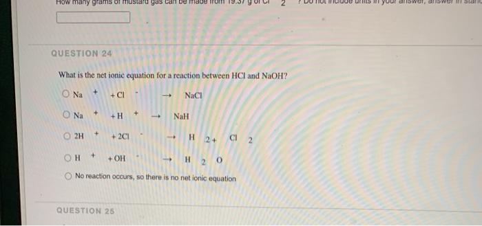 Solved How many grams of mustard gas can be made 3 N CU U | Chegg.com
