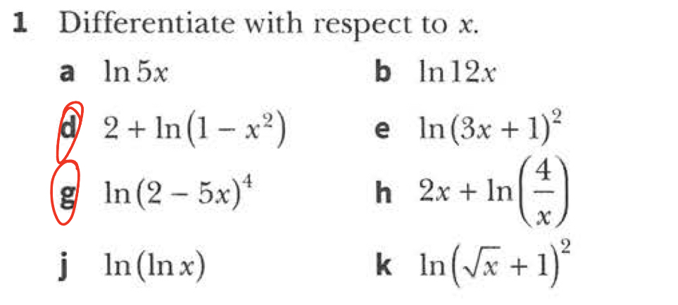 Solved 1 Differentiate with respect to | Chegg.com Solved 1 Differentiate with respect to | Chegg.com