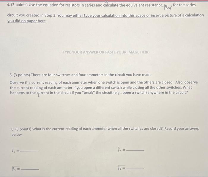 Solved 4. ( 3 points) Use the equation for resistors in | Chegg.com