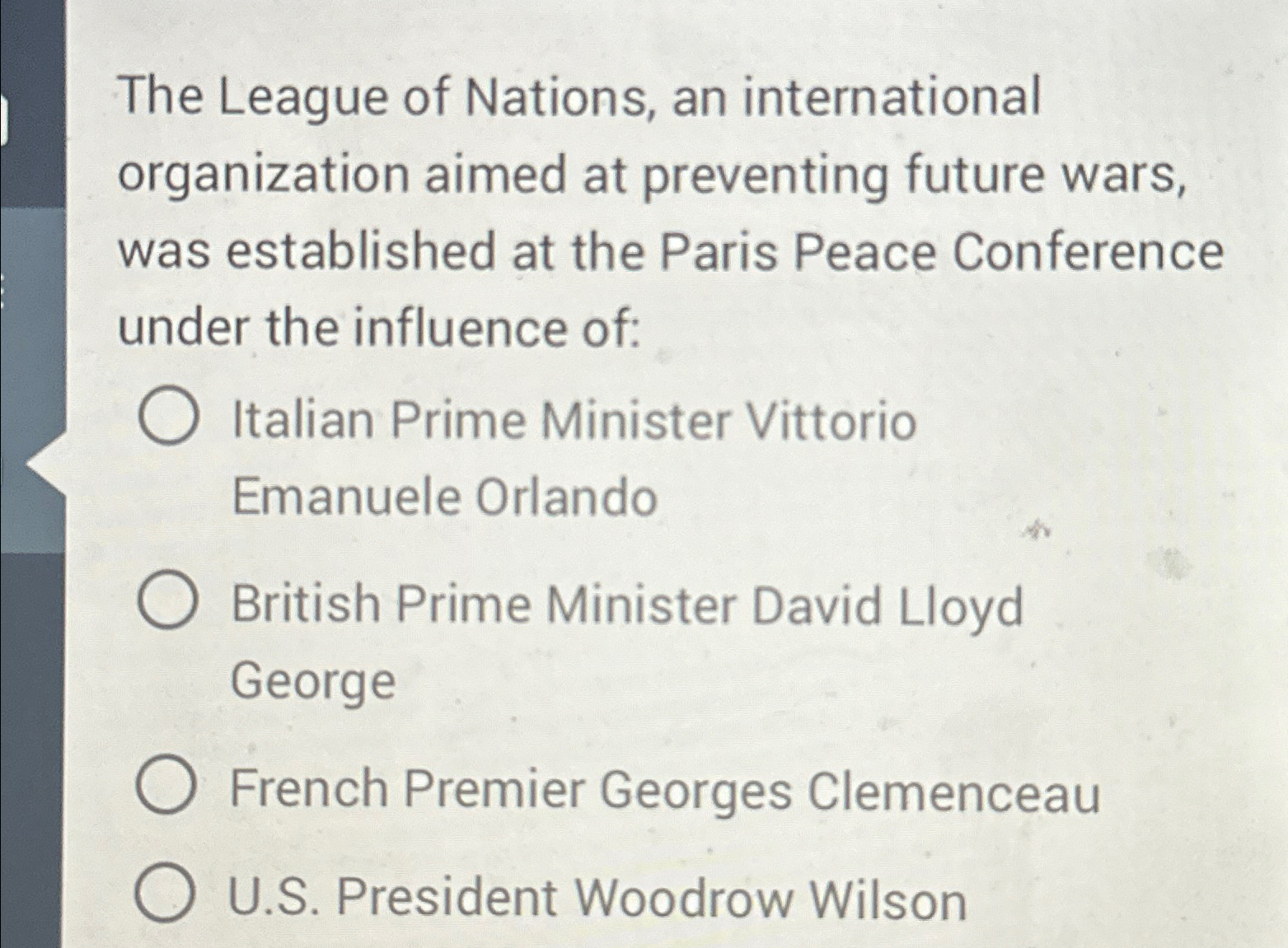 Solved The League of Nations, an international organization | Chegg.com