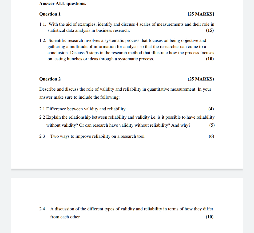 Solved the module is quantitative methods and business | Chegg.com