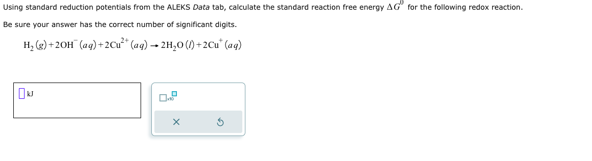 Solved Using standard reduction potentials from the ALEKS | Chegg.com