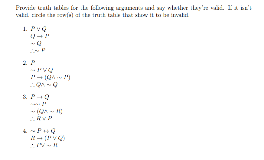 Solved I got Valid, Valid, Valid, Invalid. | Chegg.com