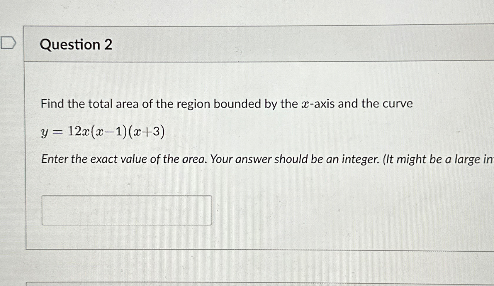 Solved Question 2Find the total area of the region bounded | Chegg.com