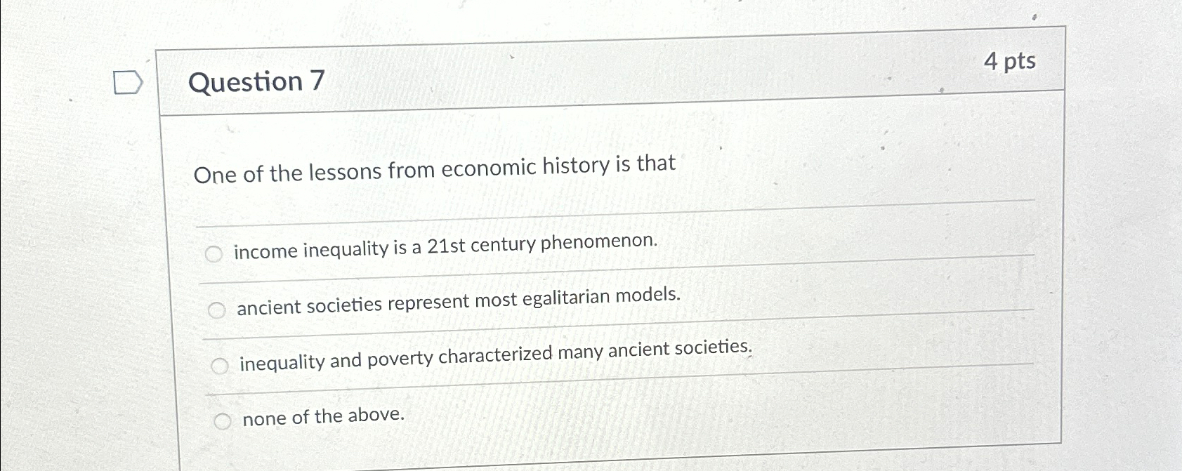 Solved Question 74 ﻿ptsOne of the lessons from economic | Chegg.com