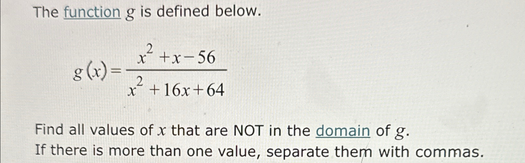 Solved The function g ﻿is defined | Chegg.com