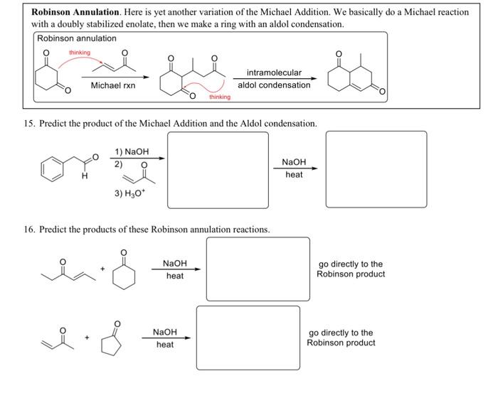Solved Robinson Annulation. Here is yet another variation of | Chegg.com