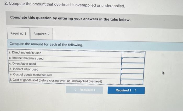 Solved Exercise 15−16 (Algo) Manufacturing cost flows LO P1, | Chegg.com