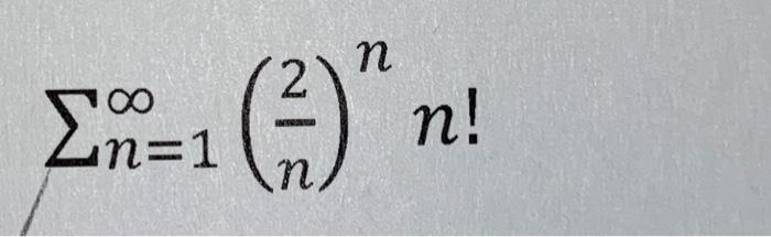 Solved Determine whether the following series is divergent | Chegg.com