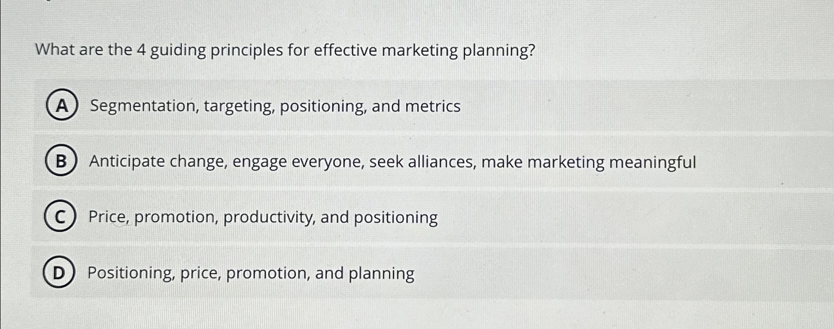 Solved What are the 4 ﻿guiding principles for effective | Chegg.com