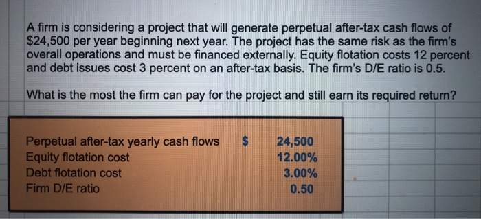 Solved A firm is considering a project that will generate | Chegg.com