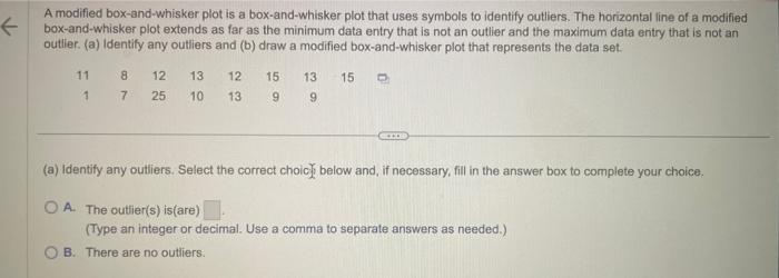 Solved A modified box-and-whisker plot is a box-and-whisker | Chegg.com Solved A modified box-and-whisker plot is a box-and-whisker | Chegg.com