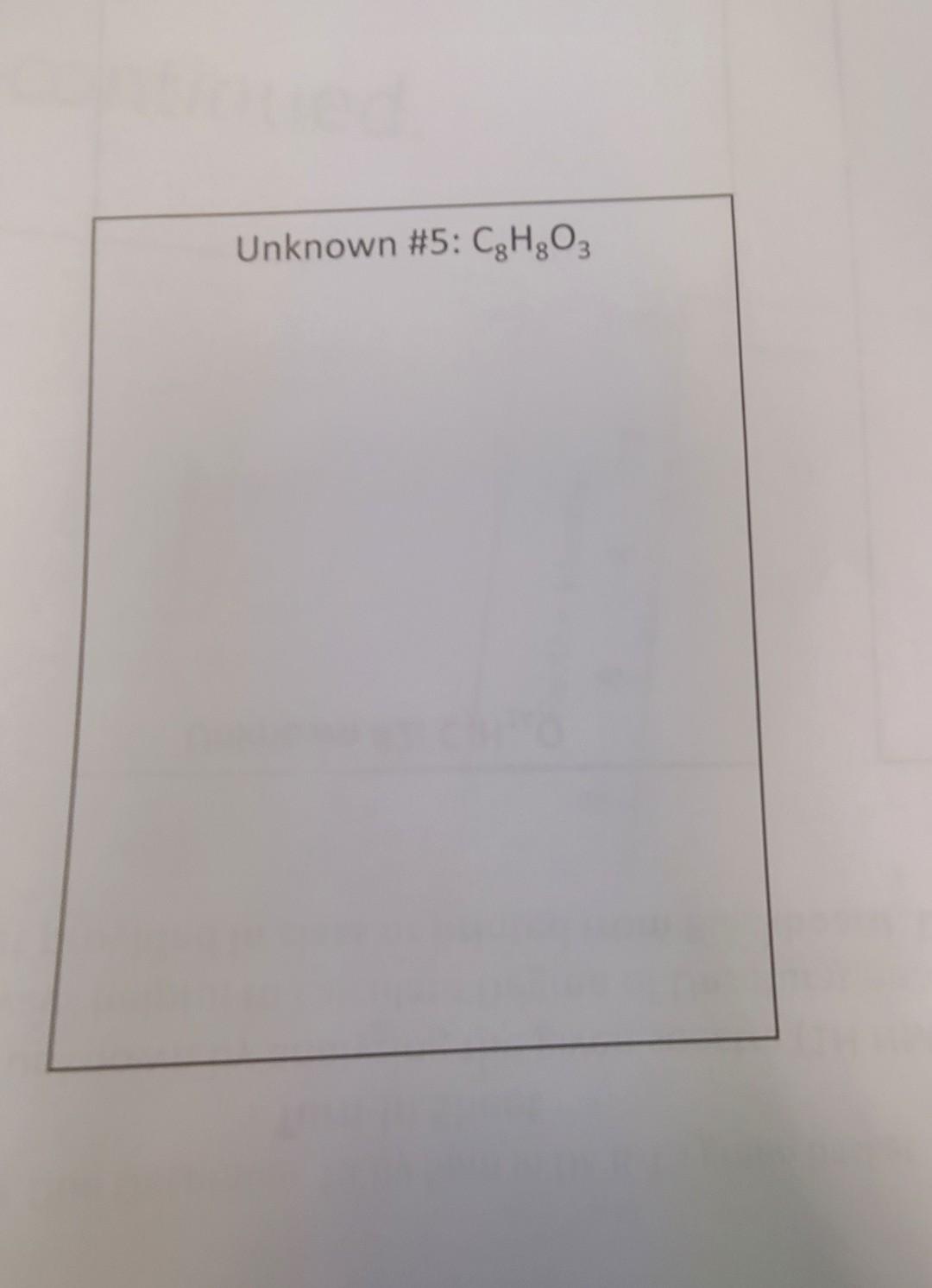 Solved Determine the identify of unknown structure by | Chegg.com