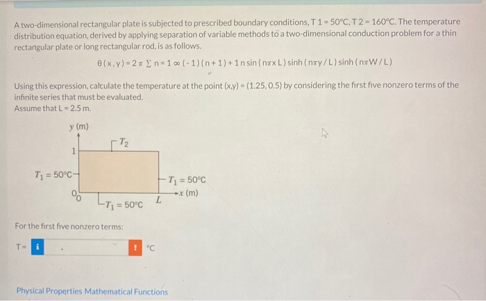 Solved A two-dimensional rectangular plate is subjected to | Chegg.com