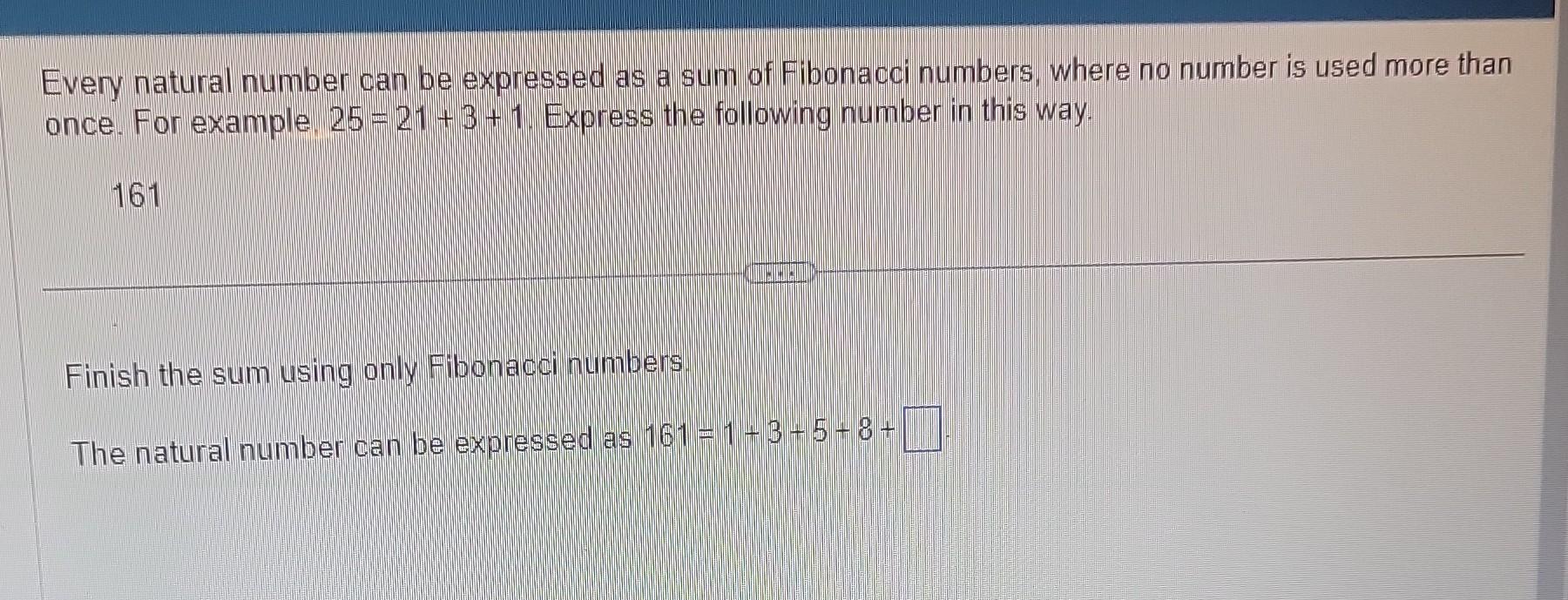 Solved Every natural number can be expressed as a sum of | Chegg.com