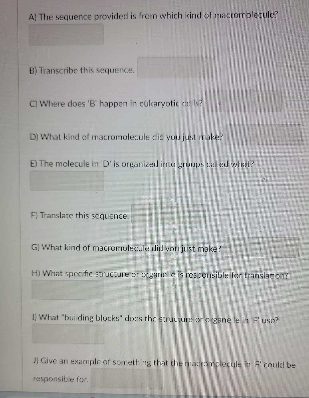 Solved Use the sequence and table provided to answer the | Chegg.com