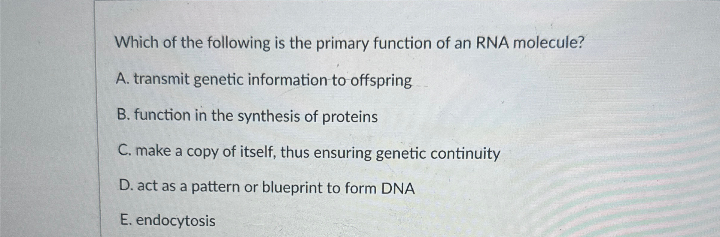 Solved Which of the following is the primary function of an | Chegg.com