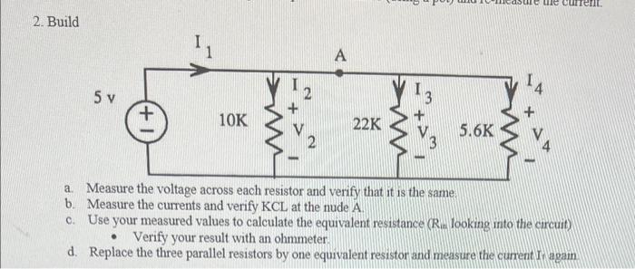 Solved b) Verify KCL at node A c) Calculate equivalent | Chegg.com