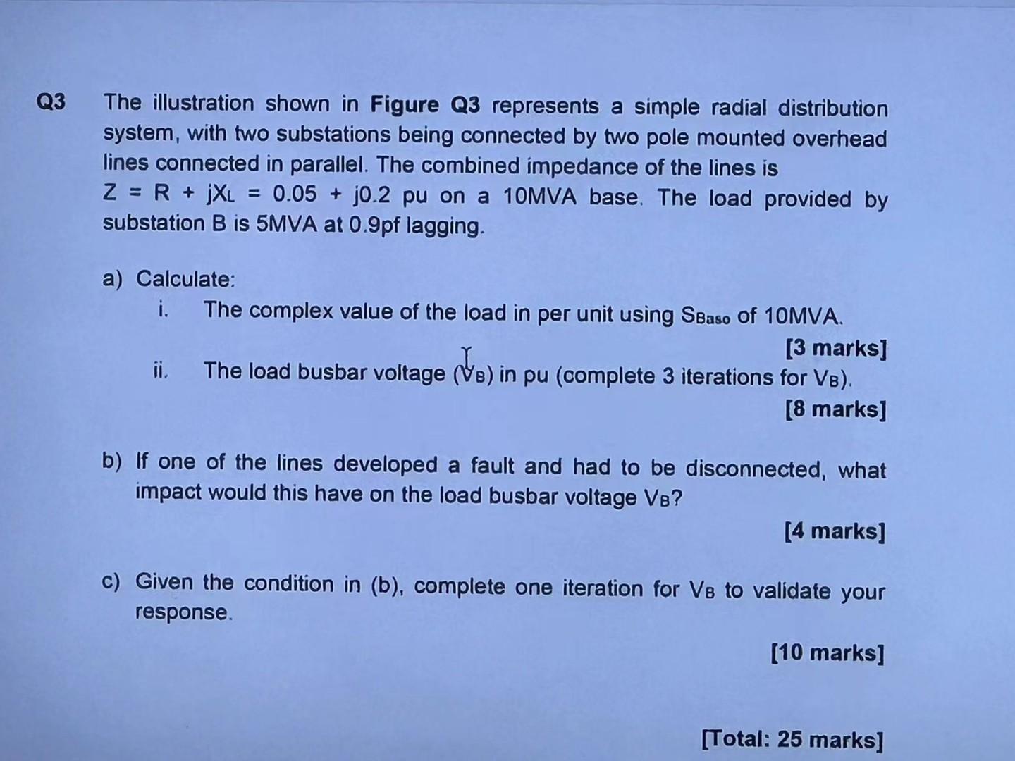 Solved 3 The illustration shown in Figure Q3 represents a | Chegg.com